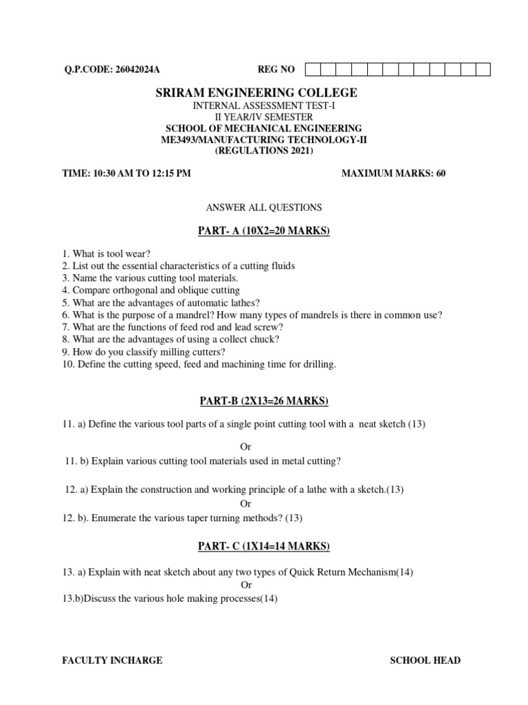 Mt 2 Iat 1 Pdf Machining Tools