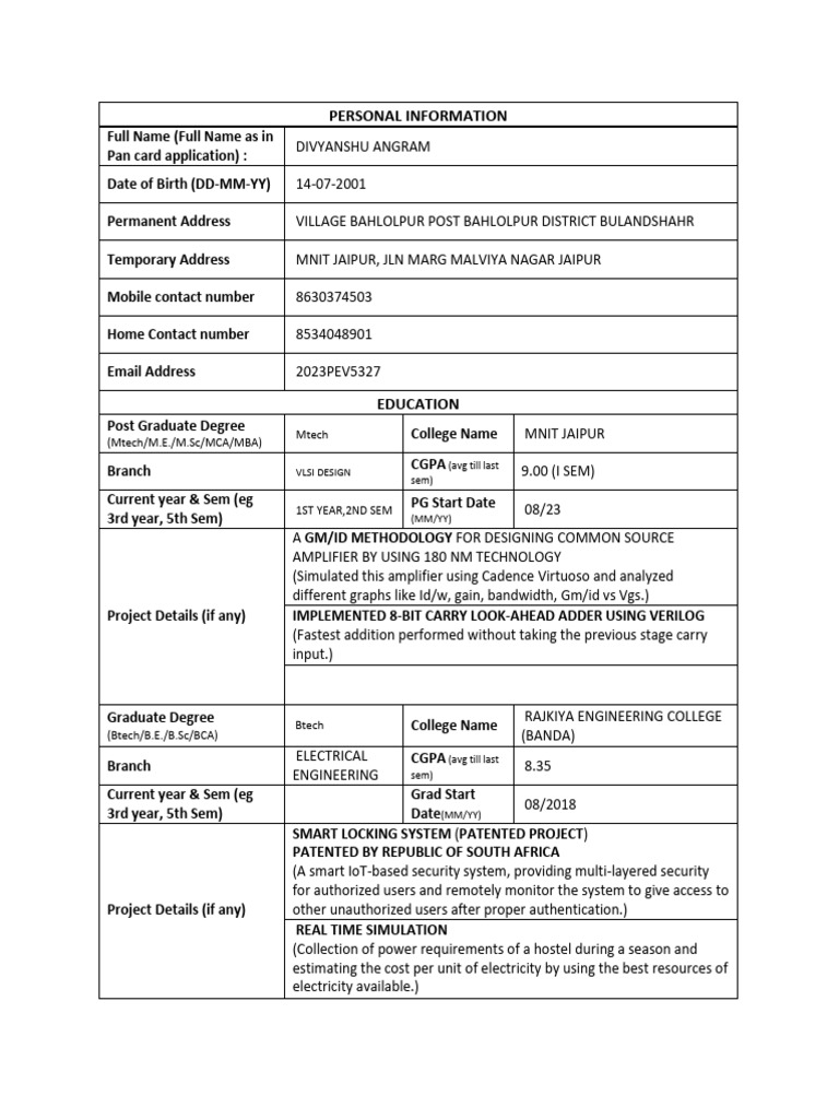 Divyanshu Resume | PDF | Computing | Computer Science