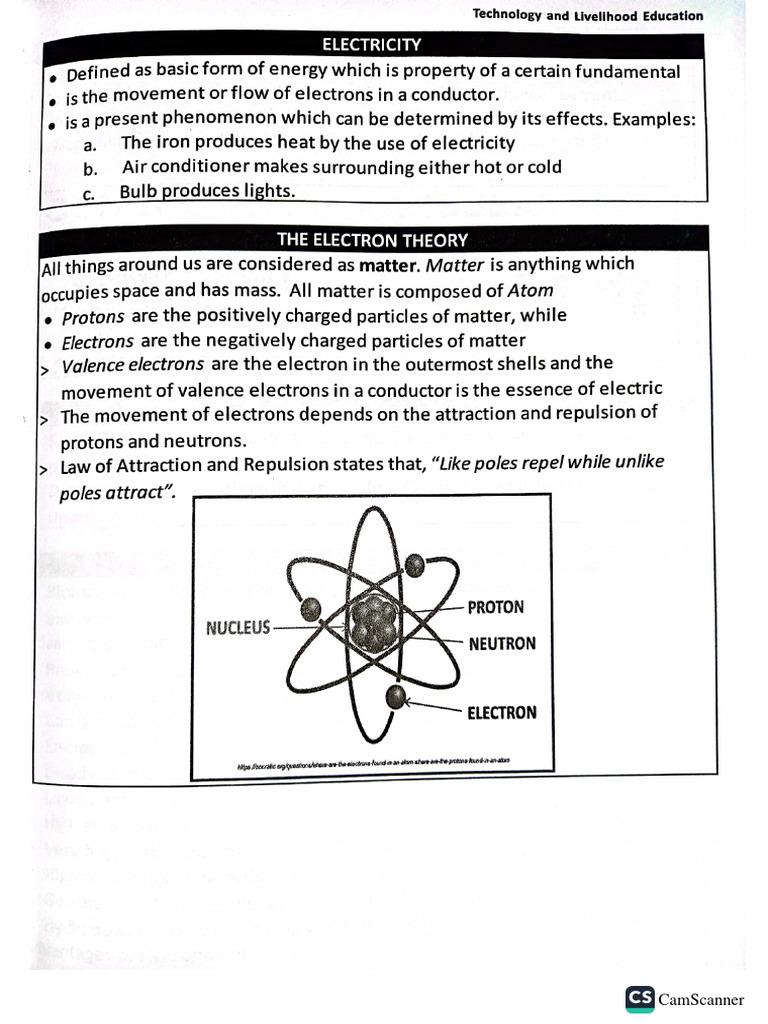 Electricity and Electronics Reading Material | PDF