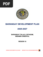 BDP Message of The Punong Barangay | PDF | Social Science | Finance ...