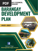 Barangangay Development Plan 2023-25 | PDF | Water | Water And Politics
