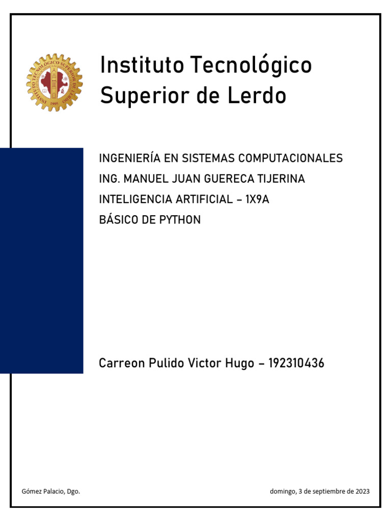 Curso Básico de Python | Descargar gratis PDF | Python (lenguaje de ... Curso Básico de Python | Descargar gratis PDF | Python (lenguaje de ...