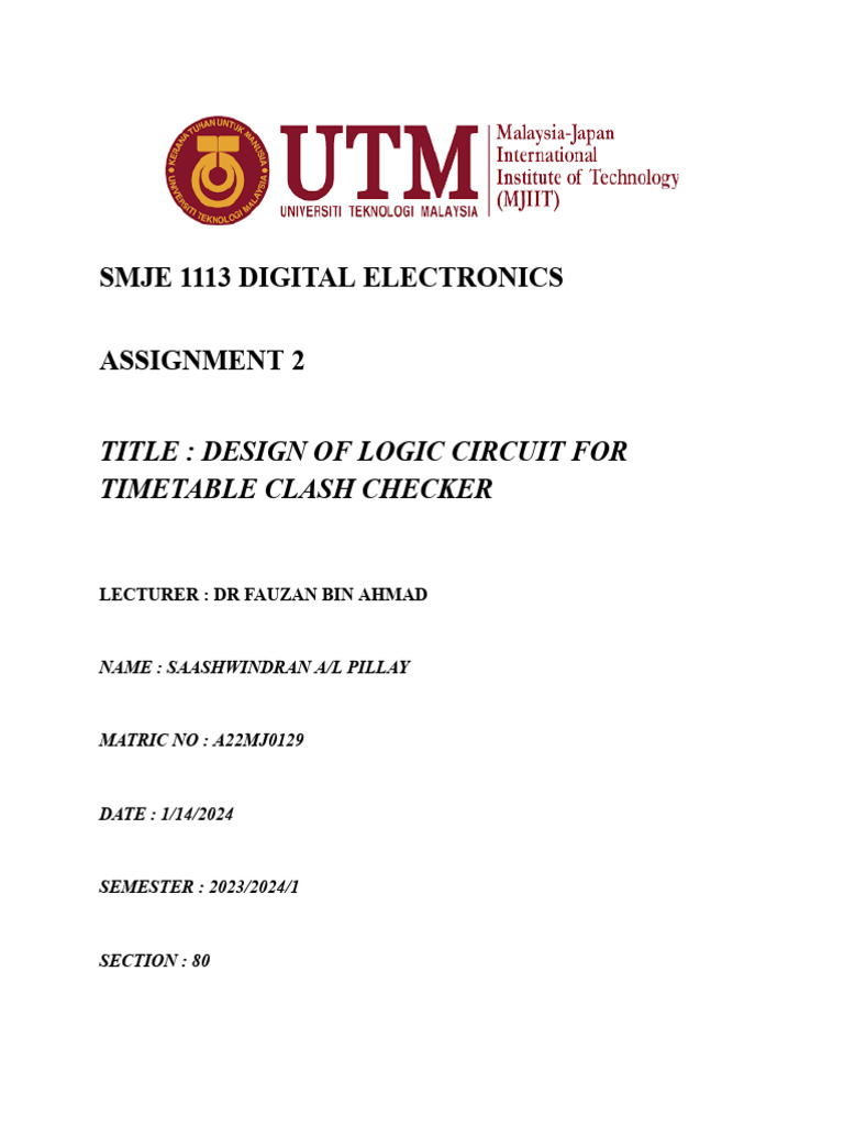 Digital Electronics Assignment 2 | PDF | Logic Gate | Computer Engineering