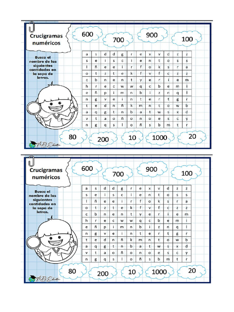 Actividades de Cantidades de 100 en 100 | PDF
