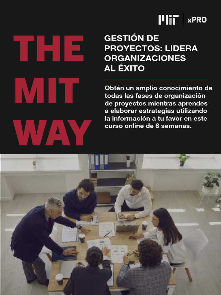 MIT xPRO - Brochure - Gestión de Proyectos y Organi - 240309 - 065039 ...