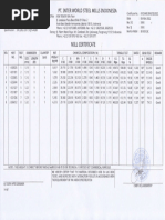 Sample Mill Certificate | PDF