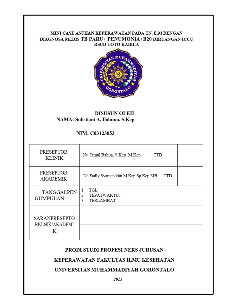 Sulistiani Minicase Ruang Iccu | PDF