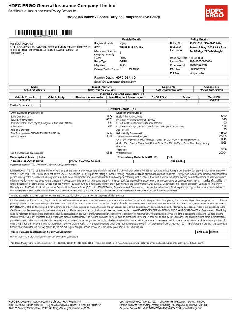 HDB Insurance | Download Free PDF | Insurance | Liability Insurance