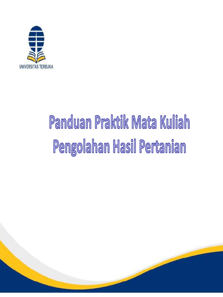 Webinar 2 Pengolahan Hasil Pertanian | PDF