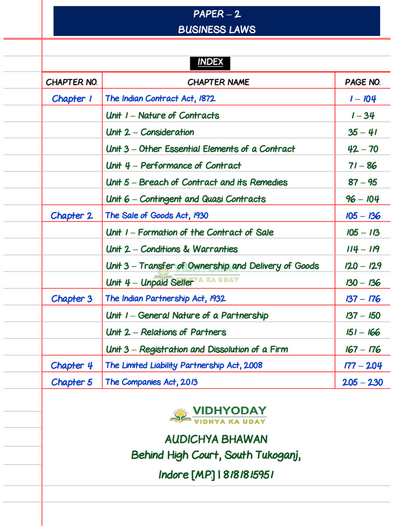 Zidd June 2023 Law Main Book | PDF | Offer And Acceptance | Consideration