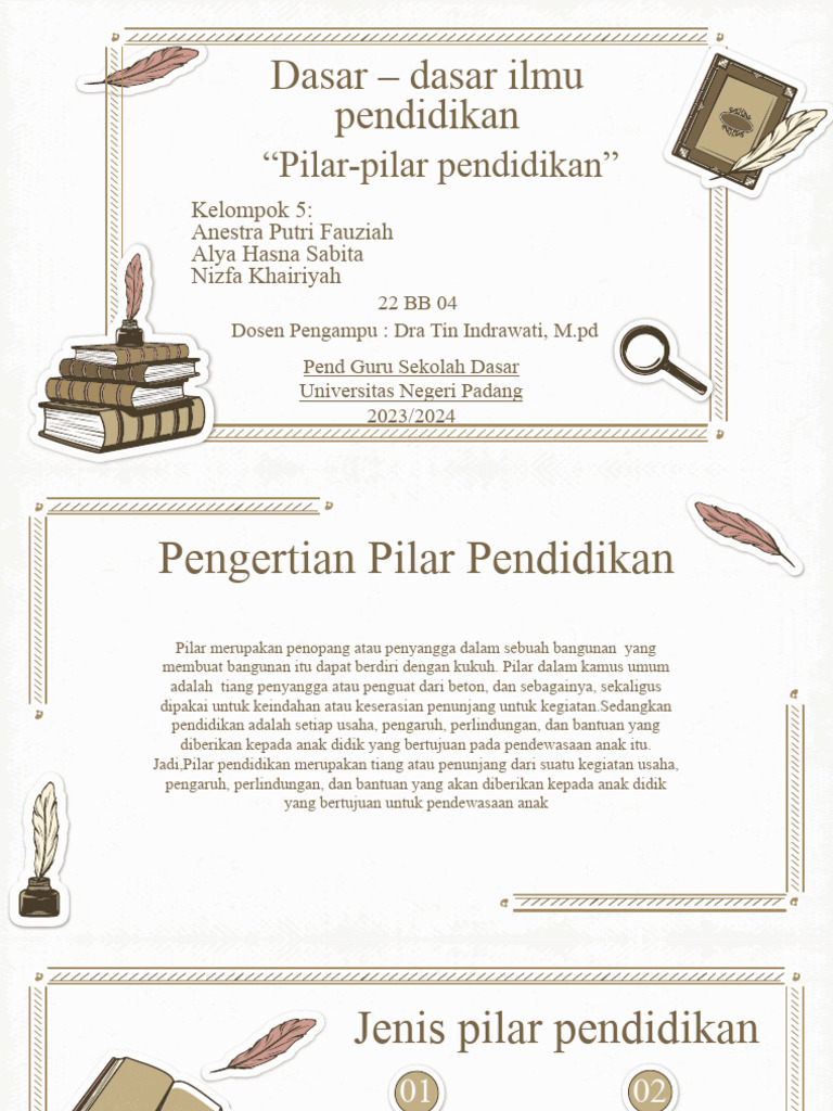 Kel 5 - Pilar Pilar Pendidikan | PDF | Kesehatan Holistik