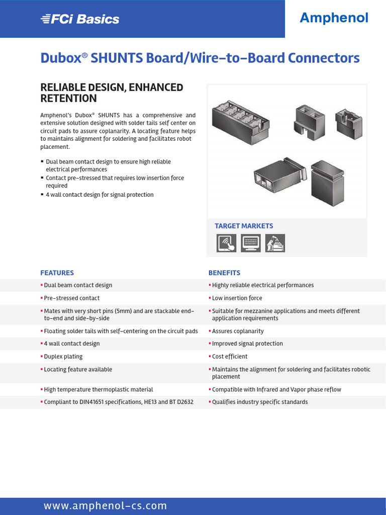 BWB Dubox Shunts | PDF | Electrical Connector | Electrical Engineering