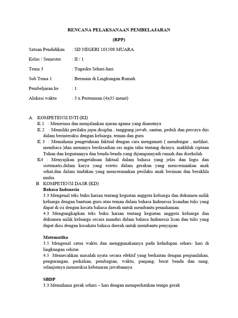 Tugas RPP PKM Ut | PDF