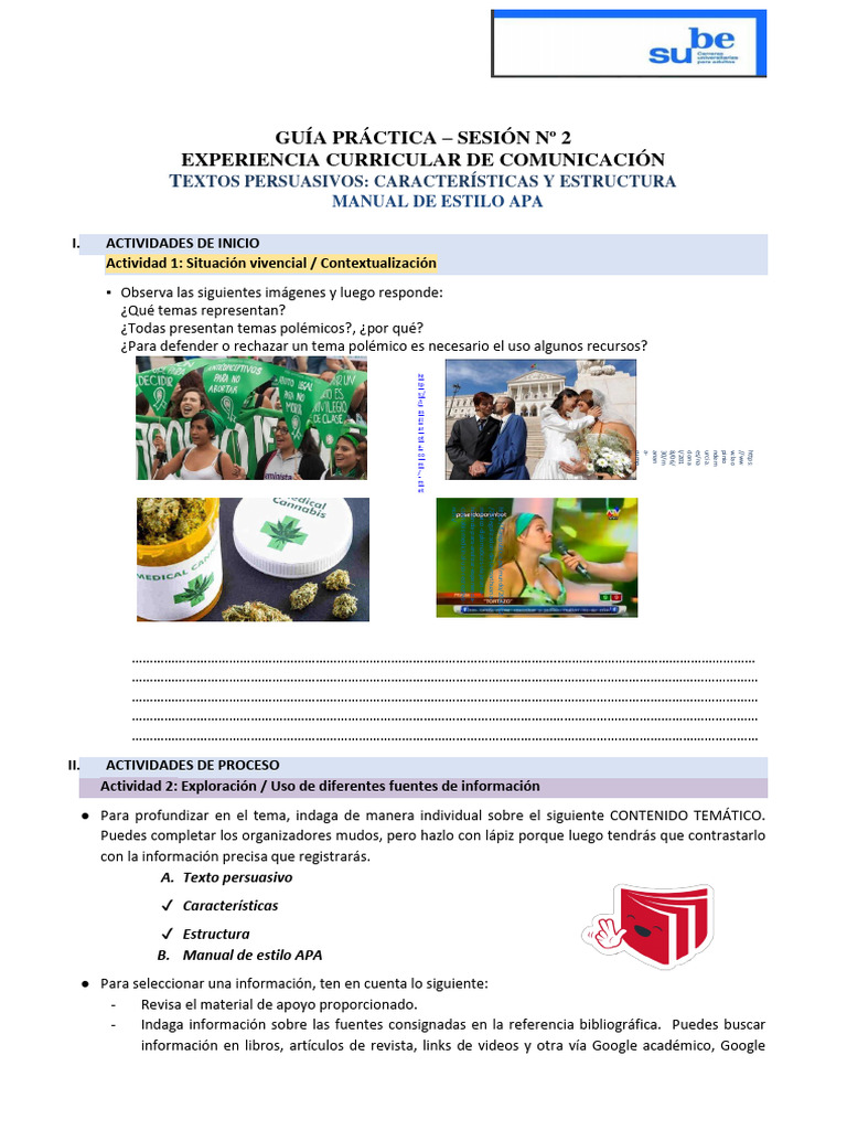Sube Guía Práctica 02 | PDF | Estilo apa