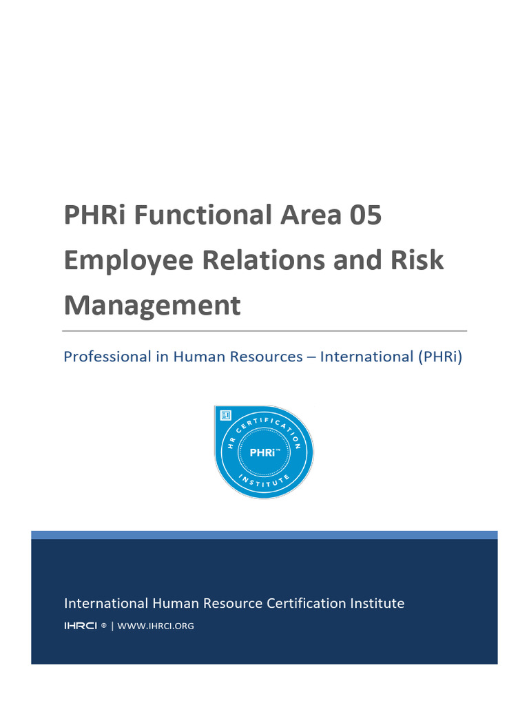 PHRi MODULE 5 | PDF | Survey Methodology | Employment