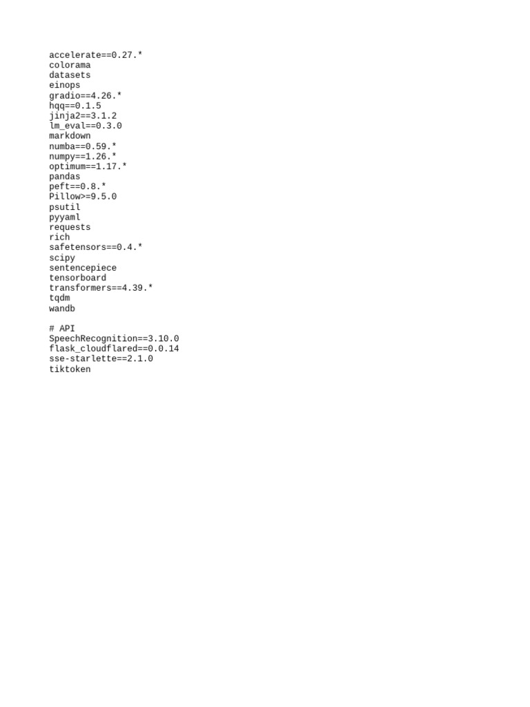 Python ML & API Package List | PDF