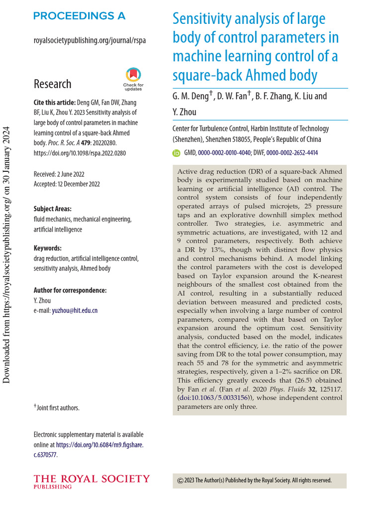 Deng et al_2023_Sensitivity analysis of large body of control parameters in machine learning ...