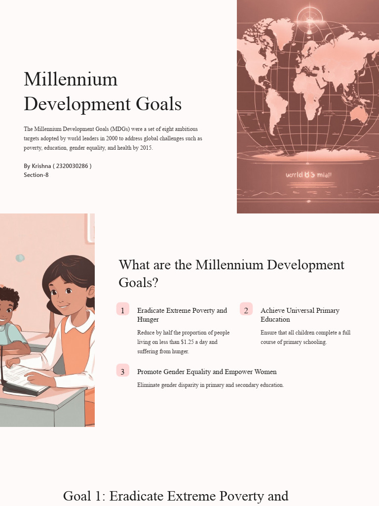 Millennium Development Goals | Download Free PDF | Millennium Development Goals | Poverty