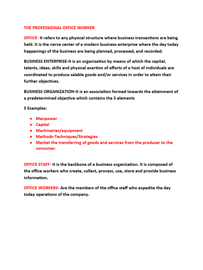 OAD Reviewer | PDF | Secretary | Business