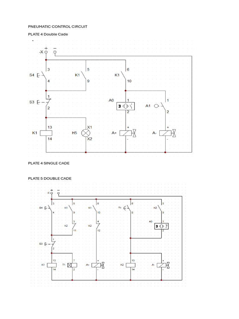 Pneumatic Control Circuit | PDF