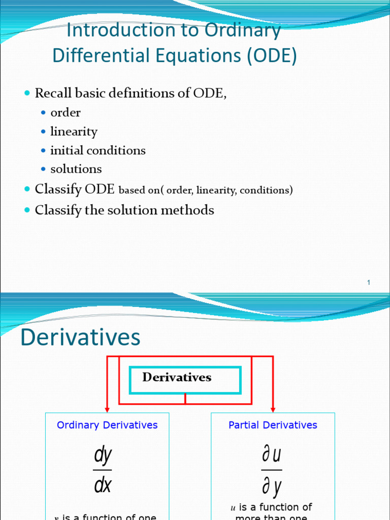 Ordinary Differential Equations 2024 | PDF | Ordinary Differential ...