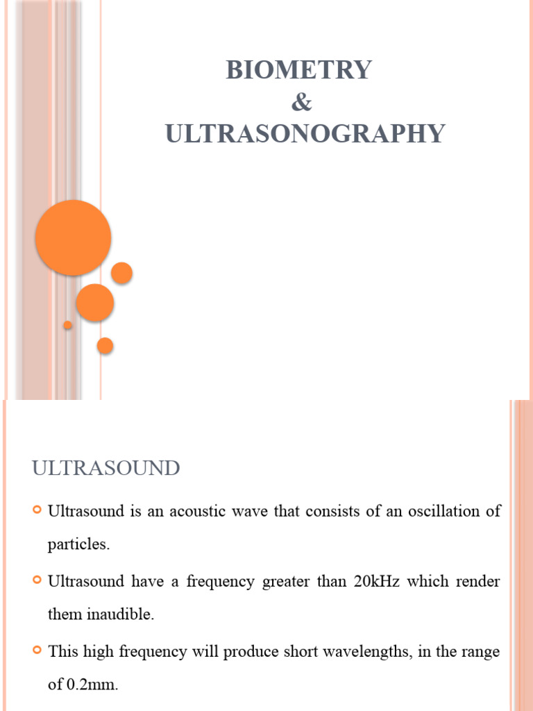 Ocular Ultrasound Biometry Techniques | PDF | Medical Ultrasound | Optics