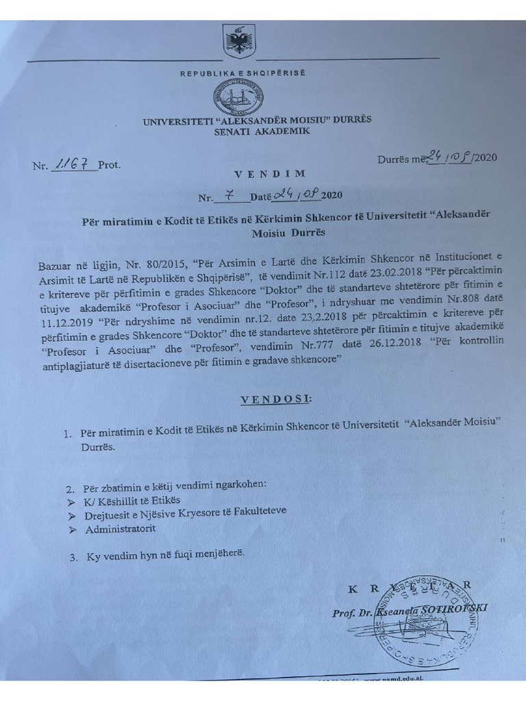 Kodi Etikes Ne Kerkim Shkencor Pdf Pdf