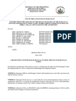 Sample Resolution Concurring Appointment of Barangay Secretary | PDF ...