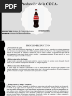 El Proceso de Producción de La Coca Cola | PDF | Coca Cola | Botella