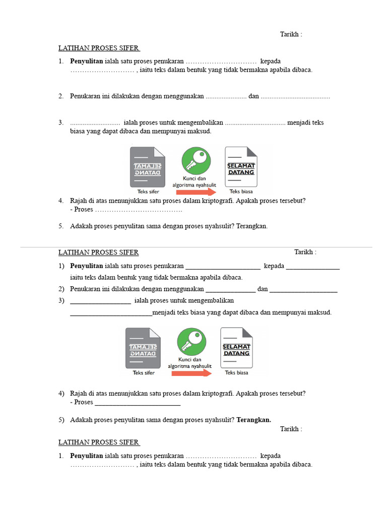 Latihan Proses Sifer Ask Ting 3 | PDF