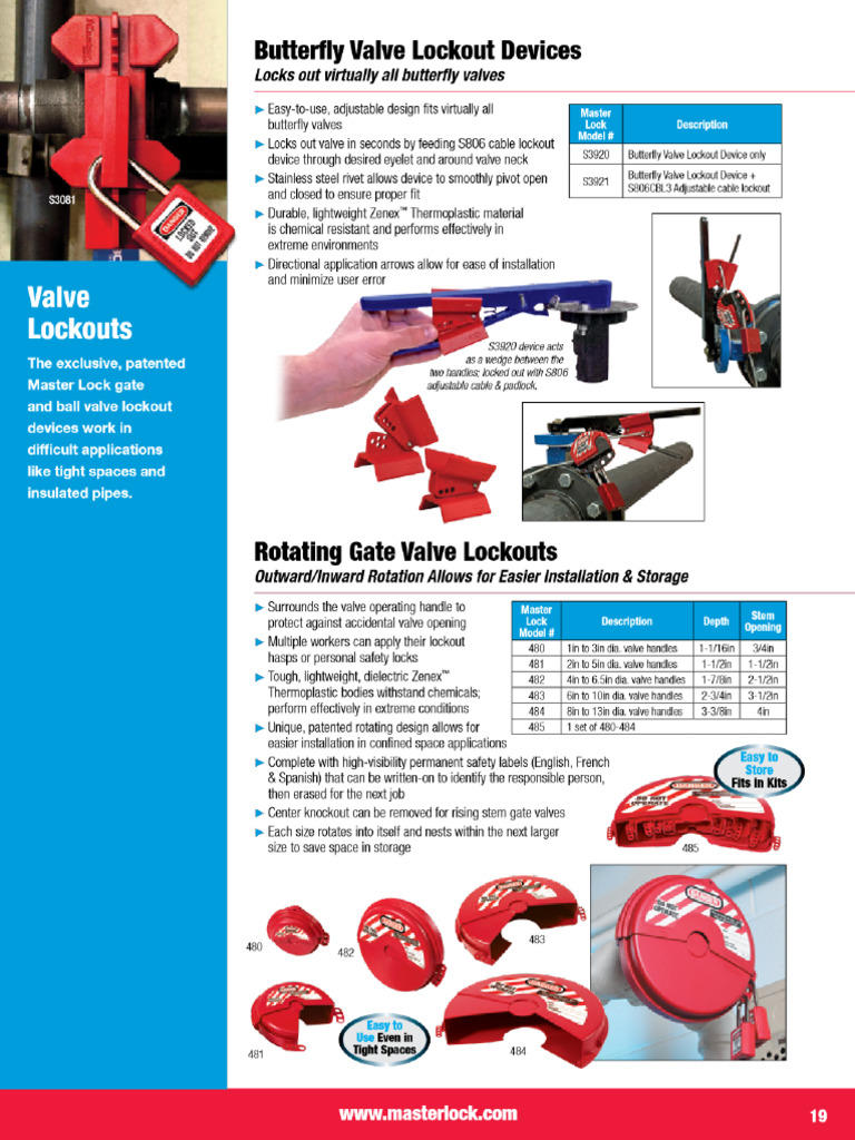 LOTO - Item No.04 - Masterlock 485 | PDF