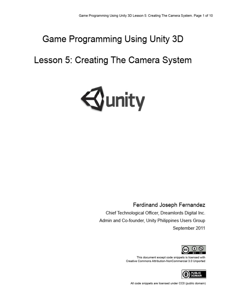 Feu Unity 3 D Lesson 5 | PDF | Space | Graphical User Interfaces Feu Unity 3 D Lesson 5 | PDF | Space | Graphical User Interfaces