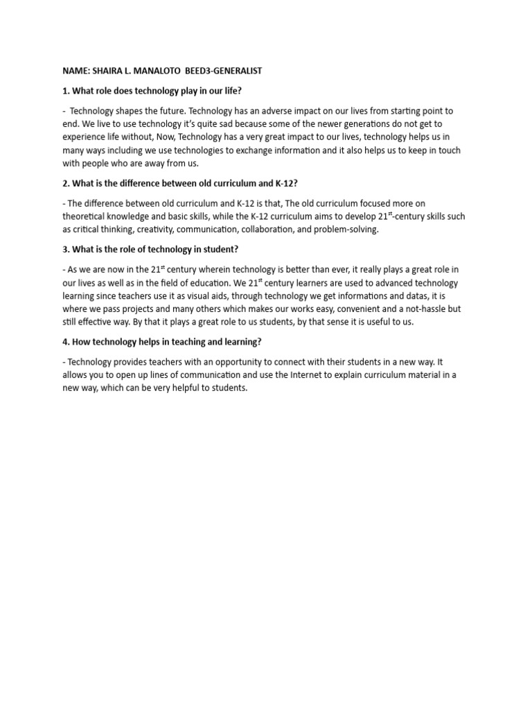 Tech's Role in Modern Education | PDF | Career & Growth | Social Science