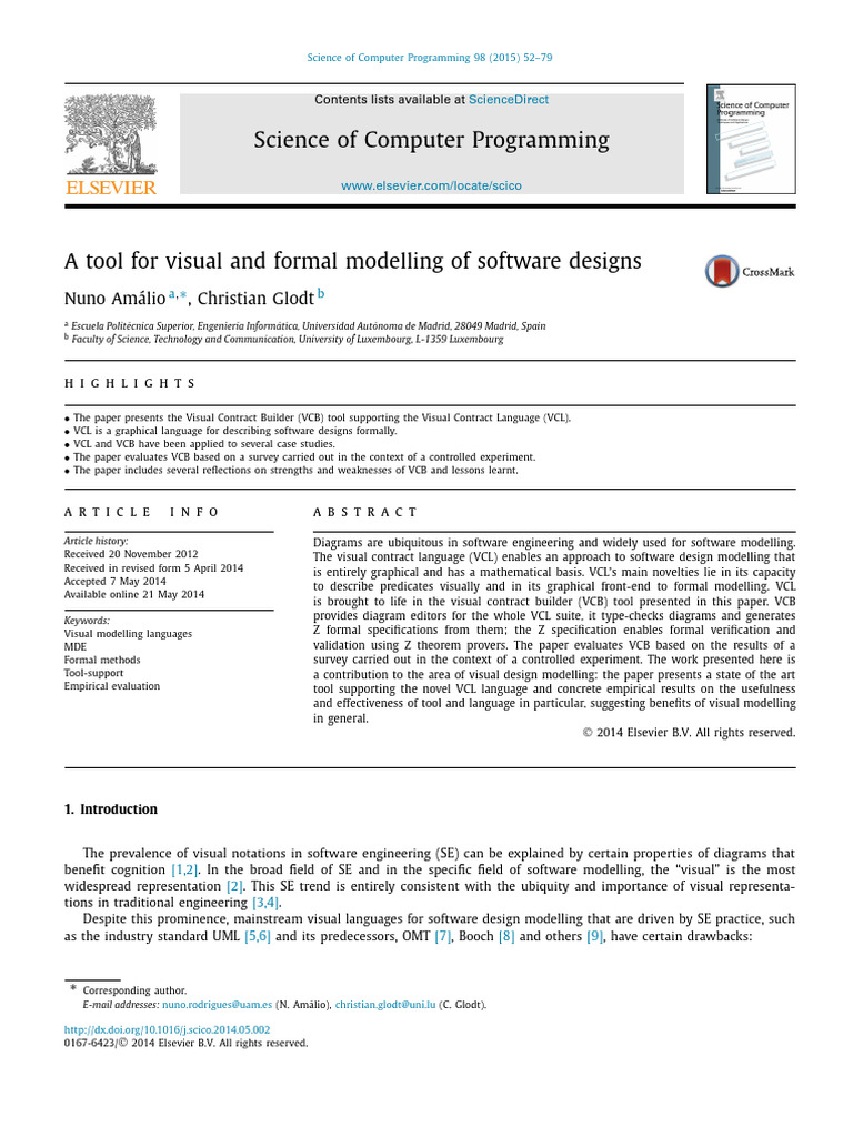 A Tool For Visual and Formal Modelling of Software Designs | PDF | Parsing | Unified Modeling ...