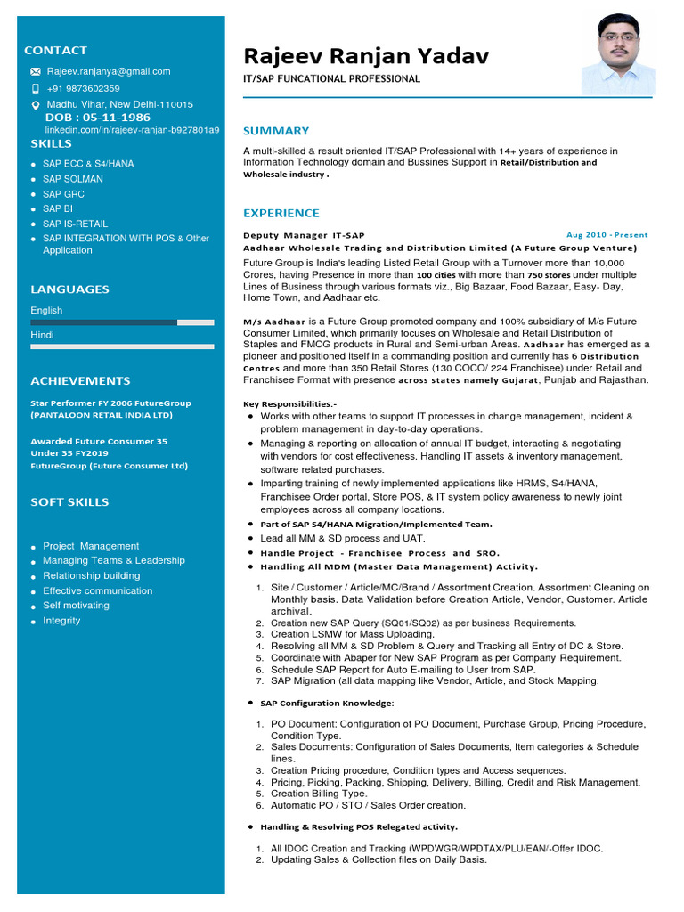 Rajeev Ranjan | PDF | Inventory | Warehouse