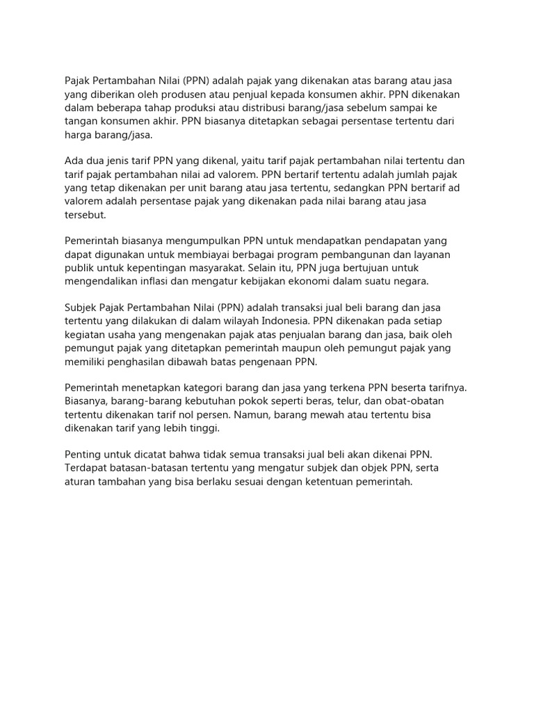 Materi PPN | PDF