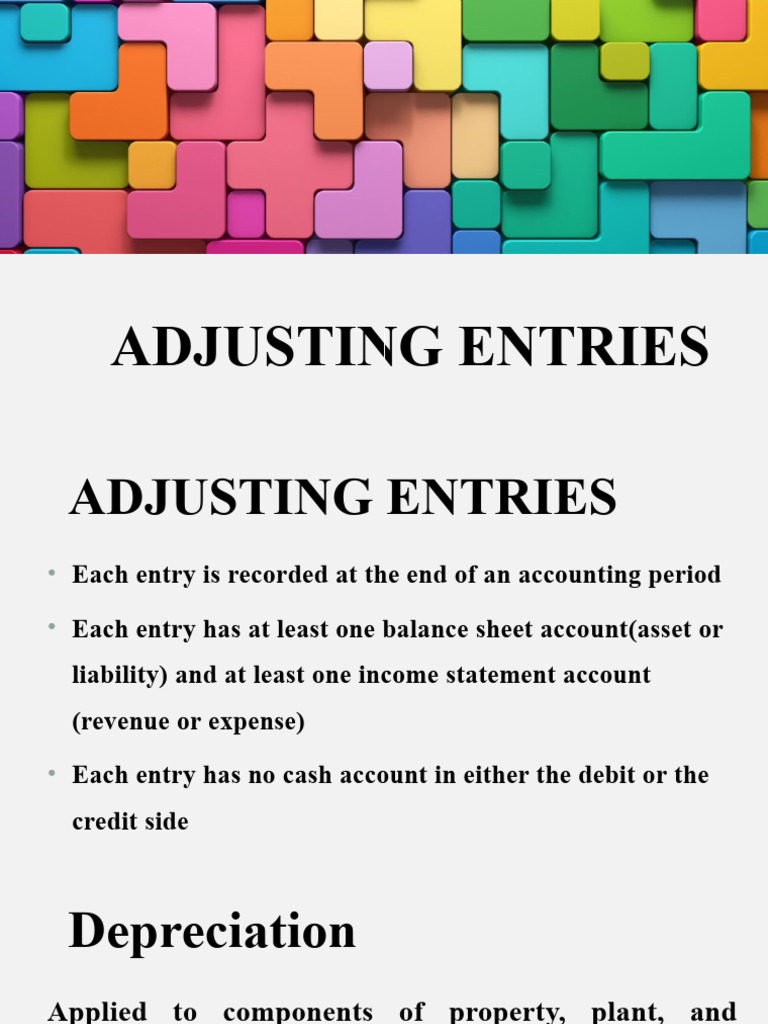 Understanding Adjusting Entries in Accounting | PDF | Depreciation ...