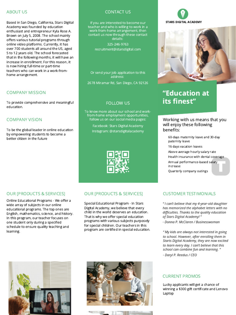 Work-from-Home Teaching Jobs at SDA | PDF