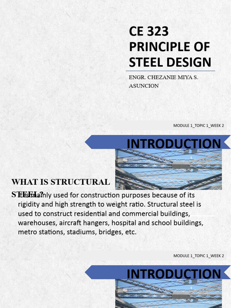 Structural Steel Design Principles | PDF | Deformation (Engineering) | Beam (Structure)