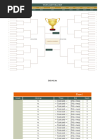 3 Team Round Robin Bracket - Fillable | PDF
