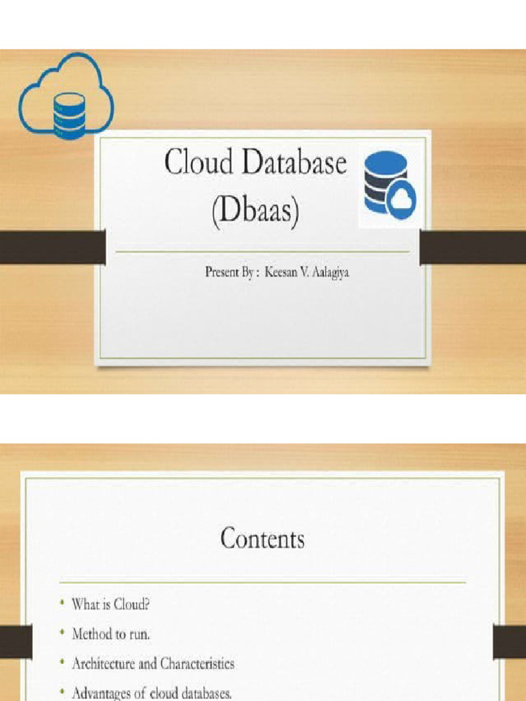 Cloud DB | PDF