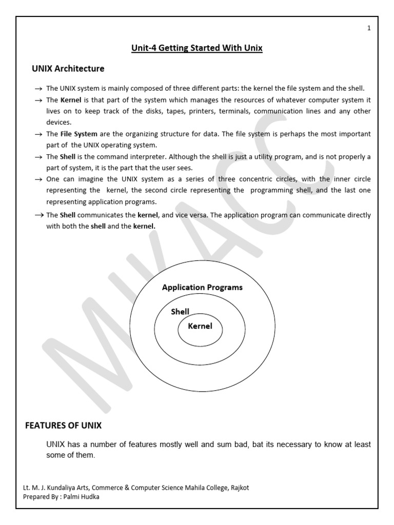 Lesson 4 Started With Unix Pdf Computer File Shell Computing 8257