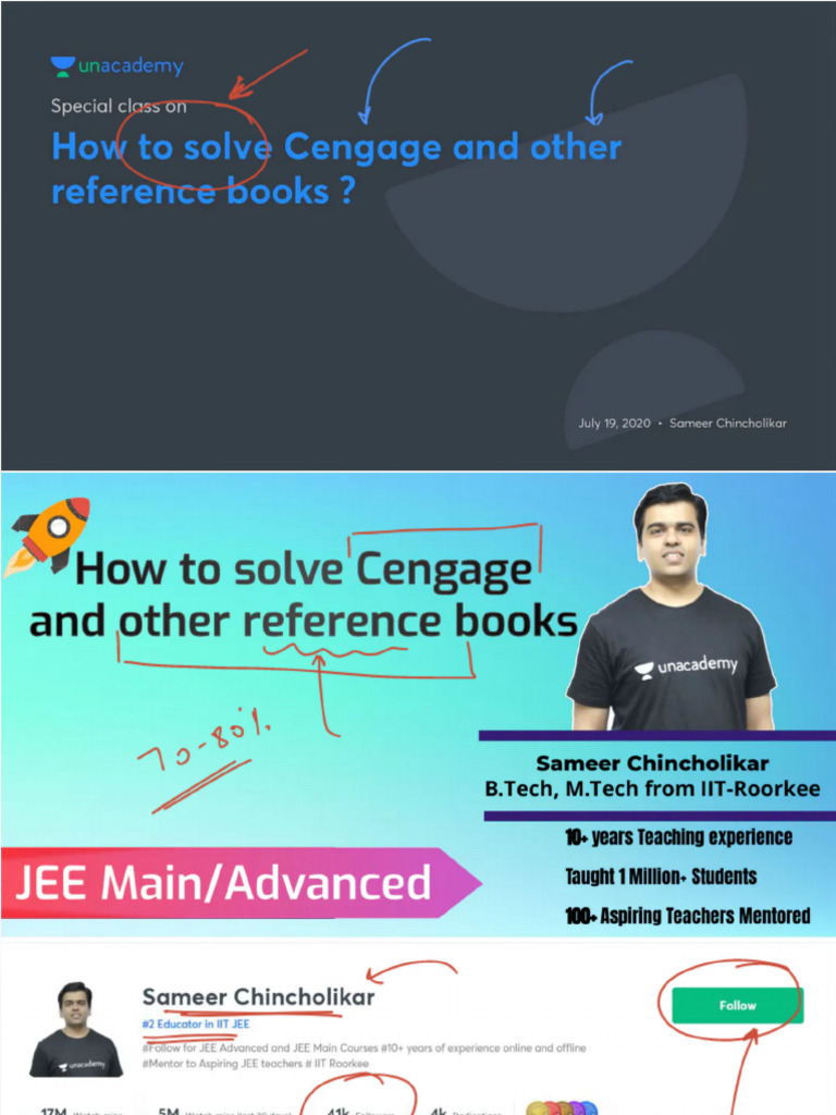 How To Solve Cengage and Other Reference Books With Anno | PDF