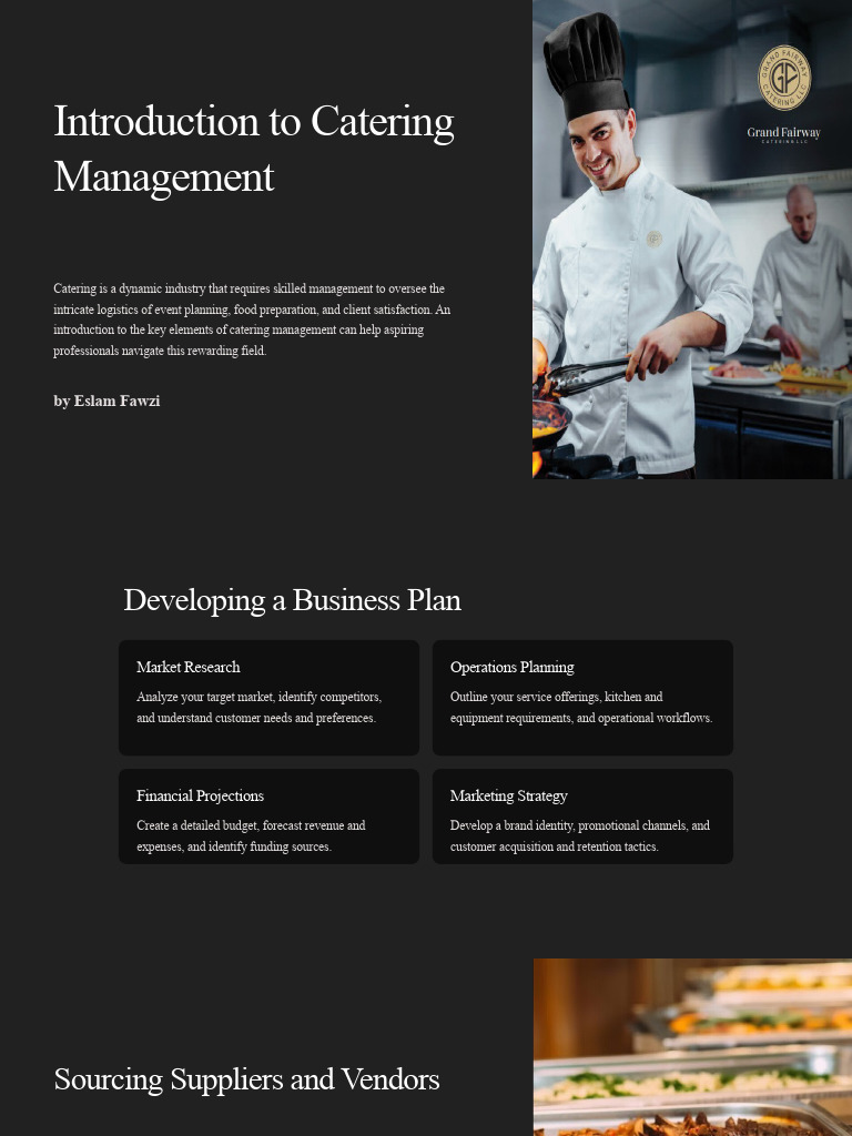 Catering Management and Logistics Guide | PDF | Supply Chain | Logistics