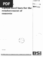 BS 4449 2005 - Steel For The Reinforcement of Concrete | PDF