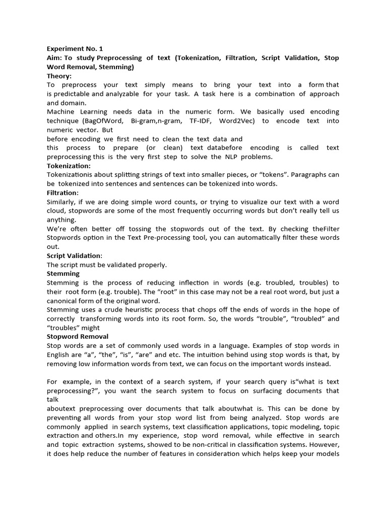 NLP Lab Manual | PDF | Part Of Speech | Word