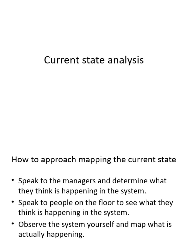 Current state analysis | PDF