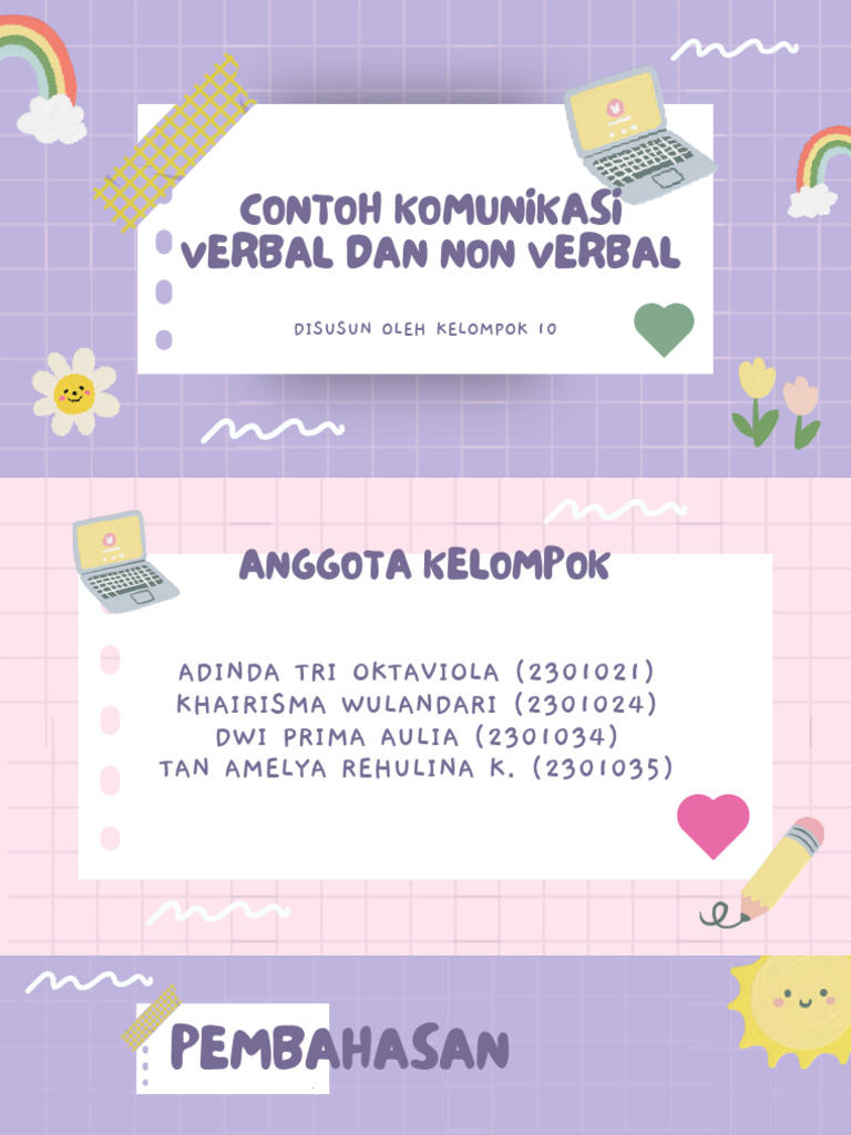 Contoh Komunikasi Verbal dan Nonverbal | PDF