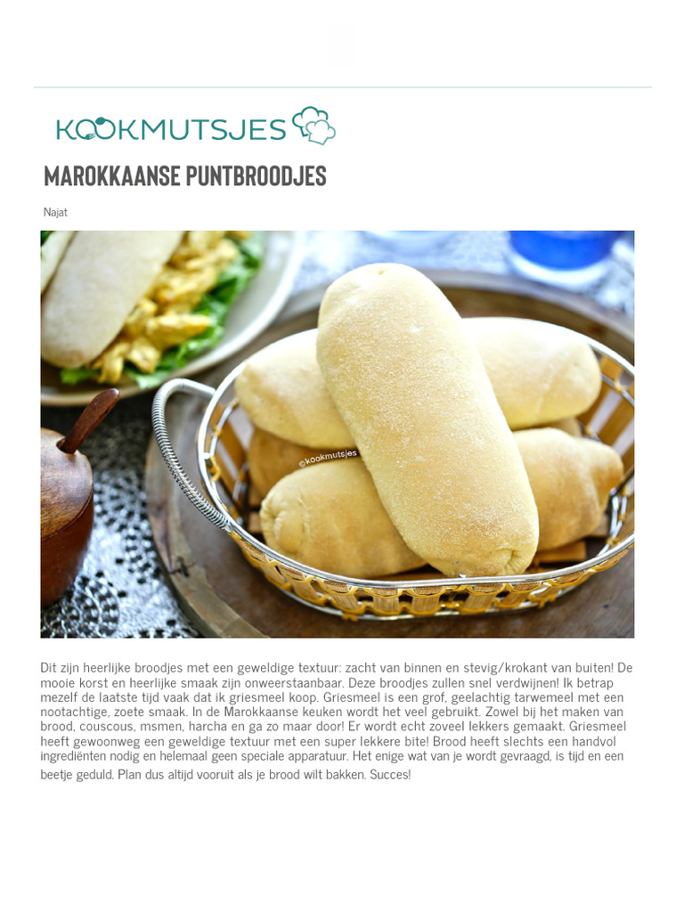 Marokkaanse puntbroodjes | PDF
