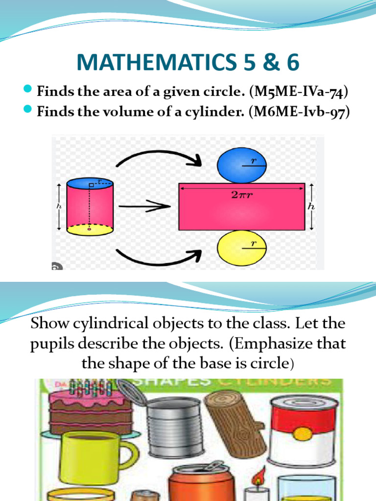 Mathematics 5 & 6 | PDF | Area | Volume